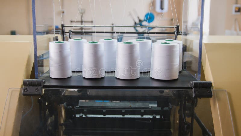 Polygraph Yarn at the Printing Factory Stock Image - Image of ...