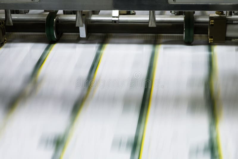 Polygraphic process stock image. Image of equipment, paper - 8728737