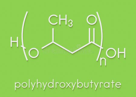 Polyhydroxybutyrate (PHB) Biodegradable Plastic, Chemical Structure ...