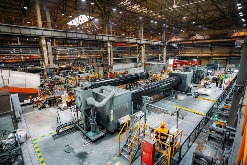 Polymer Pipe Coating Machinery Editorial Stock Photo - Image of heavy ...