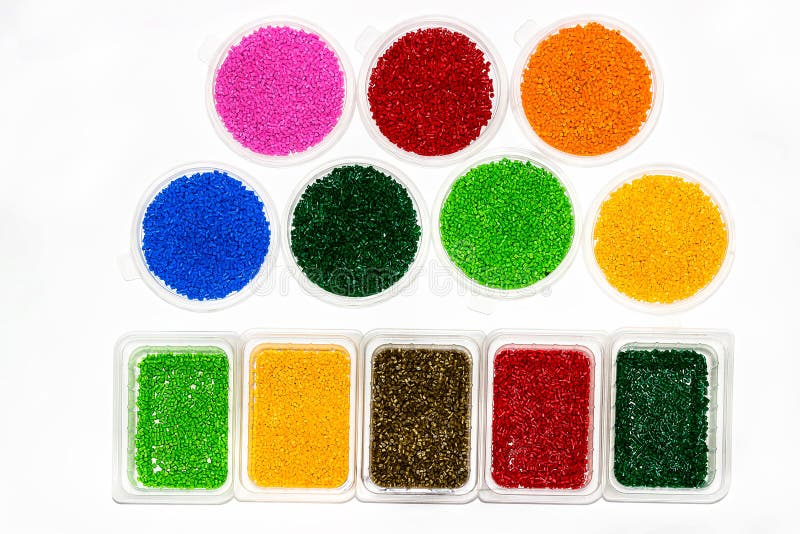 Polymeric Dye. Colorant for Plastics. Pigment in the Granules. Stock ...