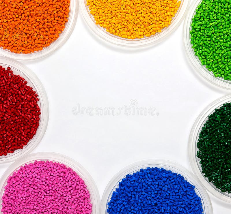 Polymeric Dye. Colorant for Plastics. Pigment in the Granules. Stock ...