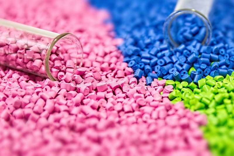 Polymeric Dye. Colorant for Plastics. Pigment in the Granules. Stock ...