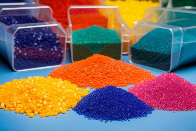 Polymeric Dye Plastic Pellets Colorant Generative AI Stock Illustration ...