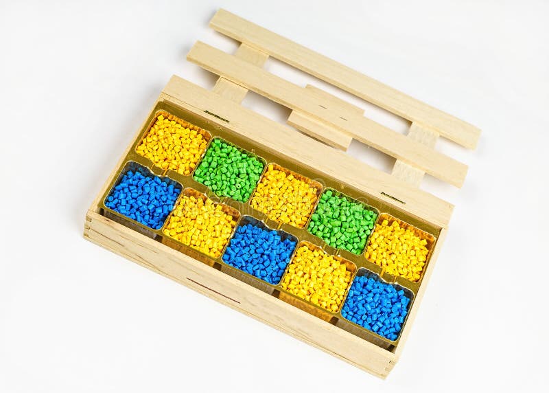 Polymeric Dye. Plastic Pellets. Colorant for Plastics Stock Image ...