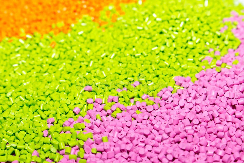 Polymeric Dye for Plastics. Pigment in the Granules Stock Photo - Image ...