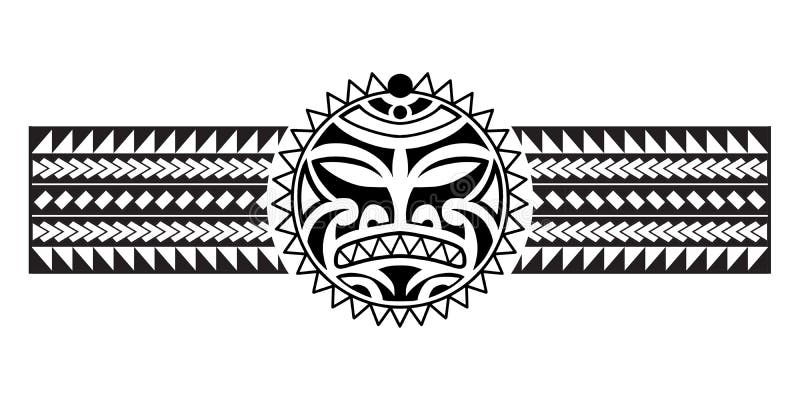 Polynesian Border Tattoo Design. Pattern Aboriginal Samoan Stock Vector ...