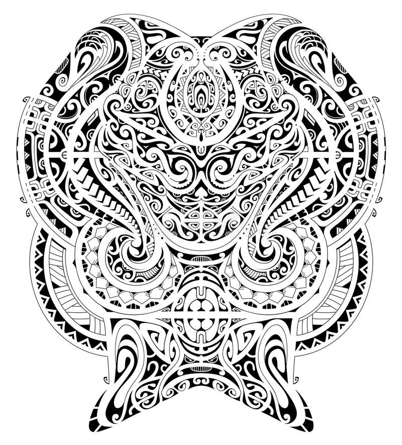 Polynesian Style Half Sleeve Tattoo Template Stock Vector ...
