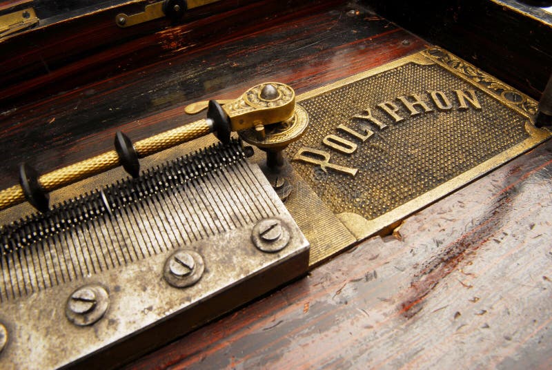 Polyphon musical box stock image. Image of device, antique - 4057827
