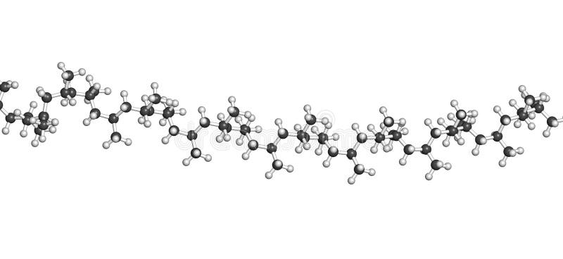 Polypropyleen (polypropene, Pp) Plastic, Chemische Structuur - Li Stock ...