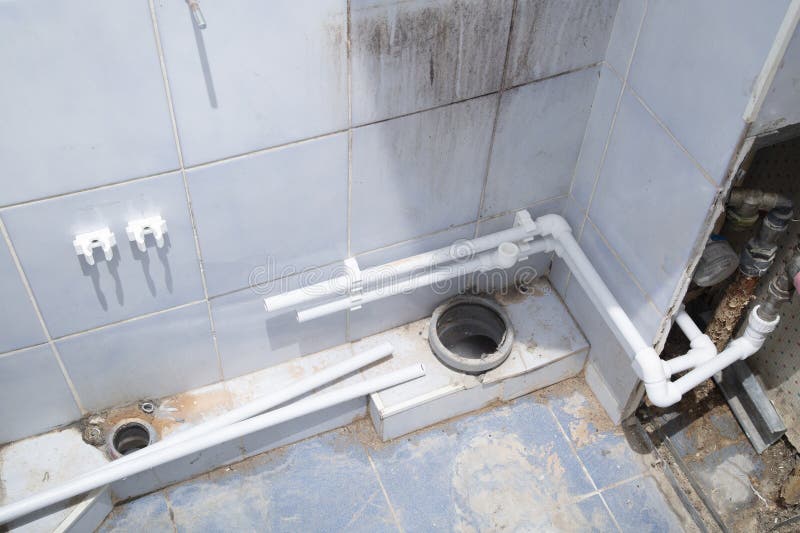 Polypropylene Pipes. Installation of Polypropylene Pipes at Home Stock ...