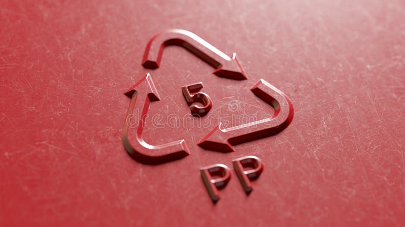 Plastic Pp Number Five Recycle Symbol Stock Illustrations – 2 Plastic ...
