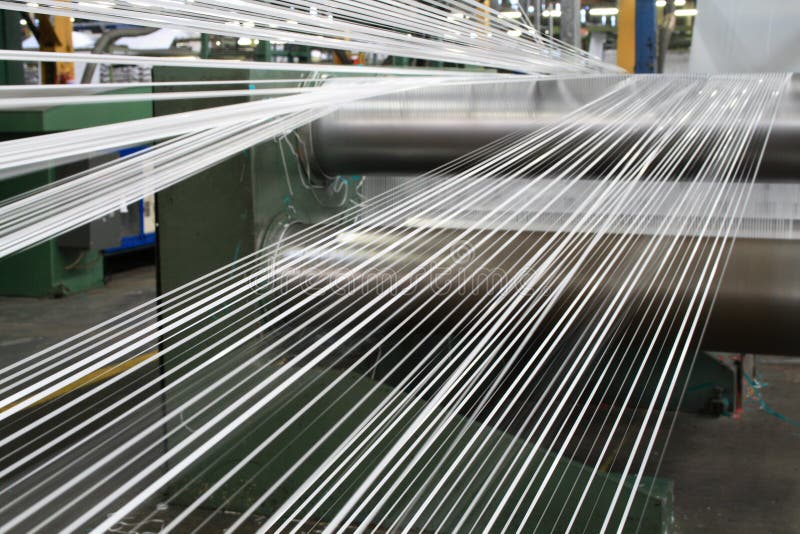 Polypropylene Tape Making Line Stock Image - Image of roller ...