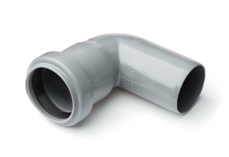 Polypropylene Water Pipe Elbow Fitting Stock Photo - Image of drain ...