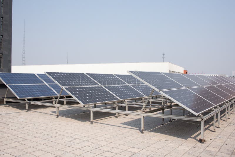 Small Photovoltaic Power Plants Stock Photo - Image of cells, industry ...