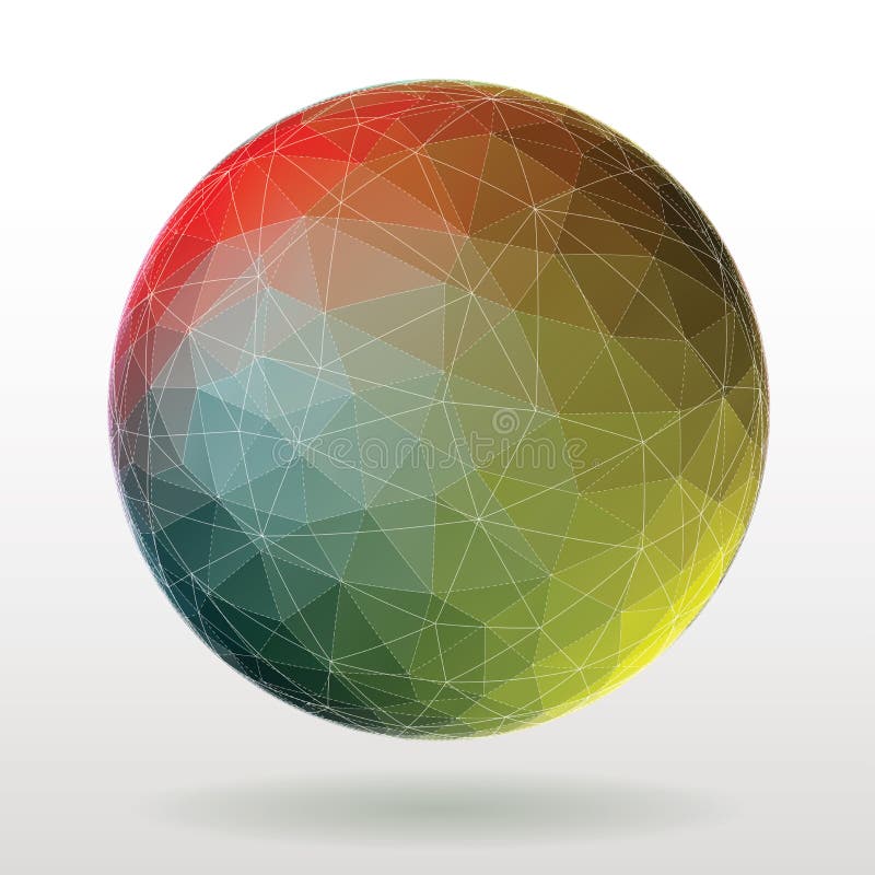 Polysphere one stock vector. Illustration of bright, earth - 93154474