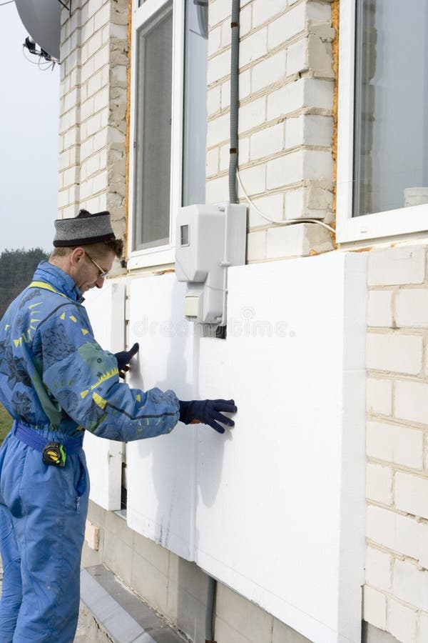 Polystyrene stock image. Image of worker, scallolding - 9534867