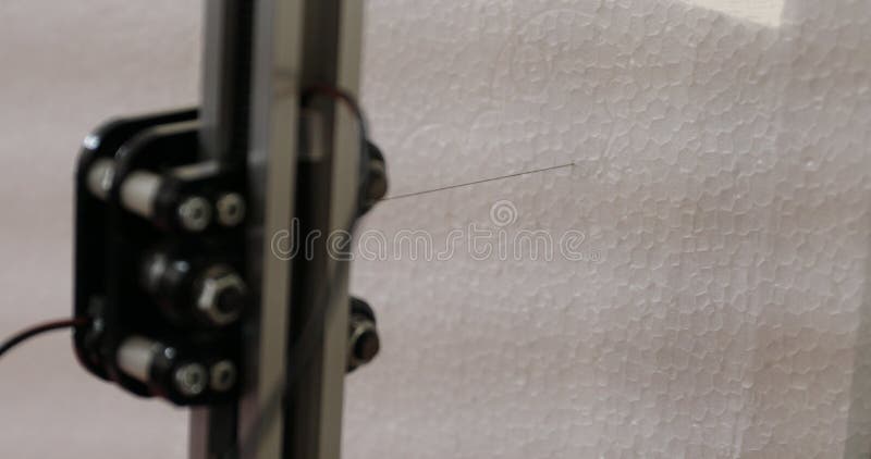 Polystyrene Cutter Plotter stock footage. Video of mechanical - 243067462