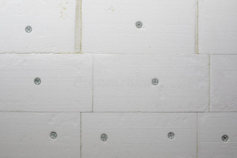 Polystyrene Facade Insulation Sheets on House Wall Stock Image - Image ...