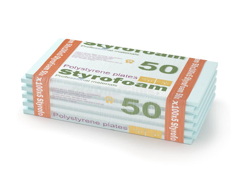 Polystyrene Insulation Boards. Plates from Polystyrene. Stock Photo ...