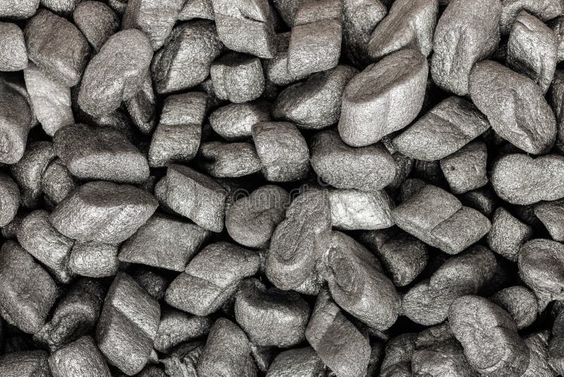 Polystyrene Packing Peanuts. Top View Stock Image - Image of mail ...