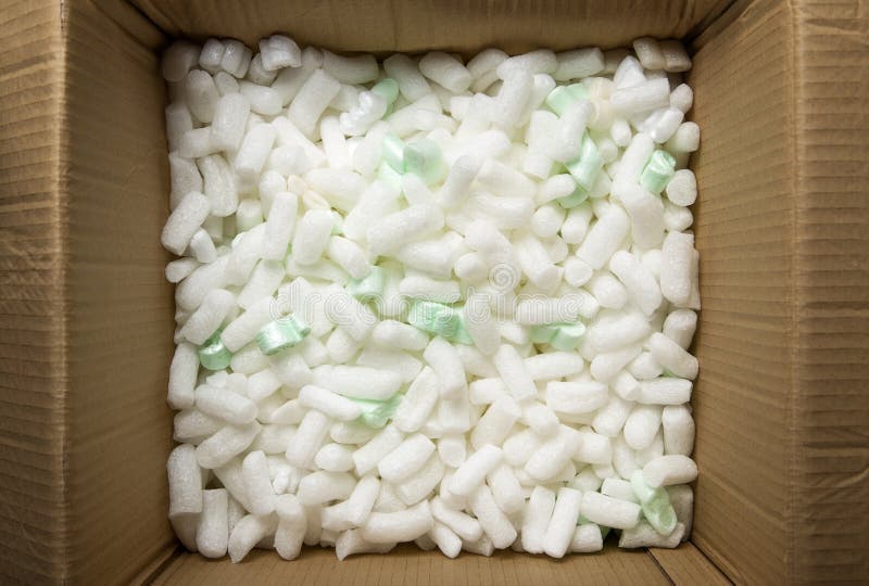 Polystyrene packing pieces stock image. Image of styrofoam - 53921557