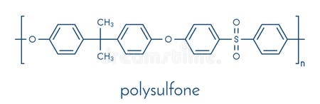 Polysulfone, Basic Chemical Structure. Skeletal Formula. Stock Vector ...
