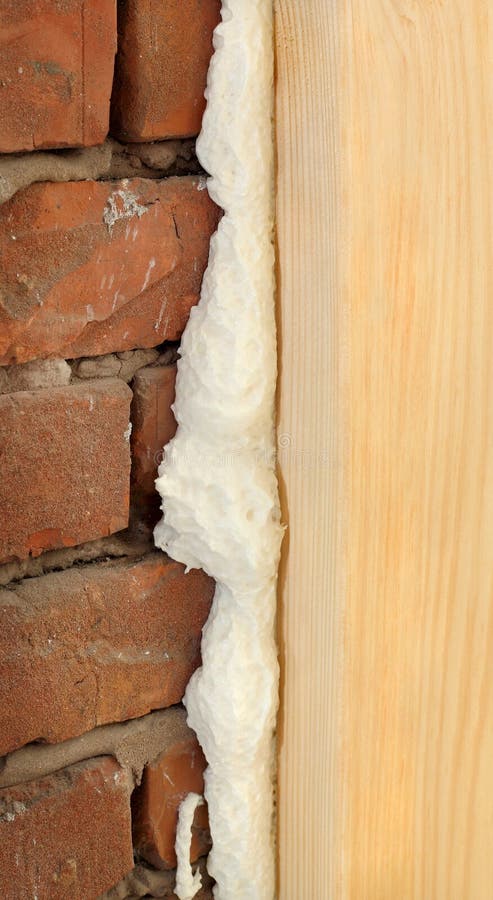 Polyurethane for Door or Window Install Stock Image - Image of ...