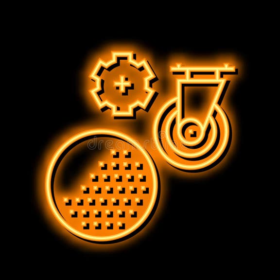 Polyurethane Elastomer Neon Glow Icon Illustration Stock Vector ...