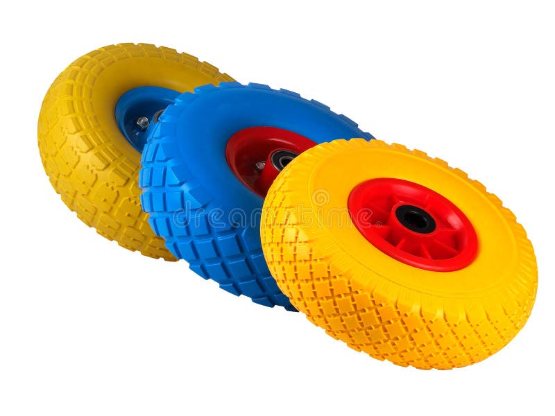 Polyurethane Foam Wheels for Trolleys Stock Image - Image of modern ...