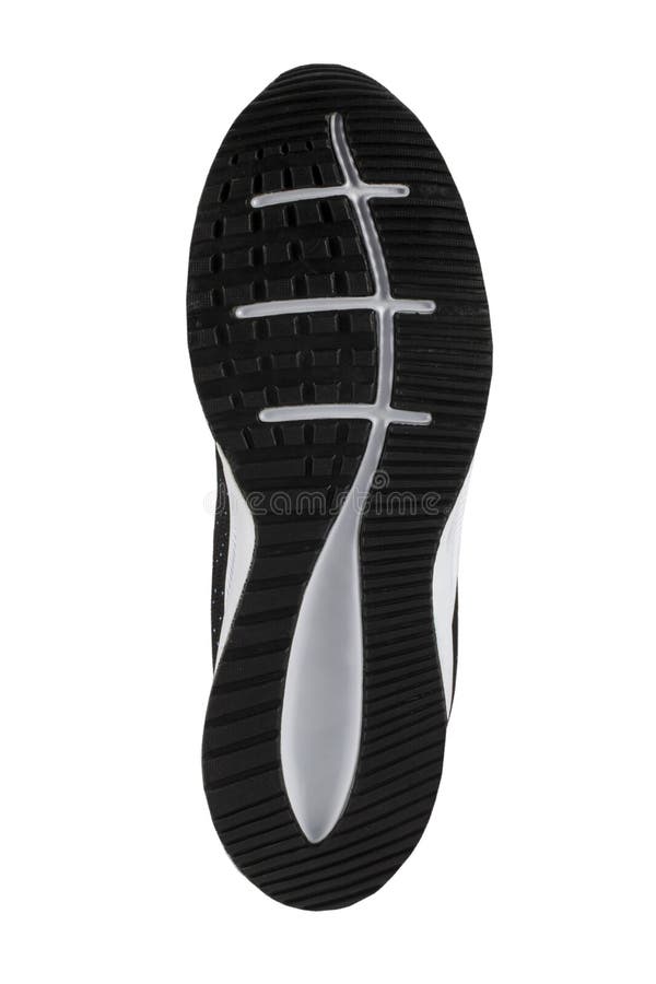 The Polyurethane Sole of the Shoe is Black Stock Photo - Image of ...