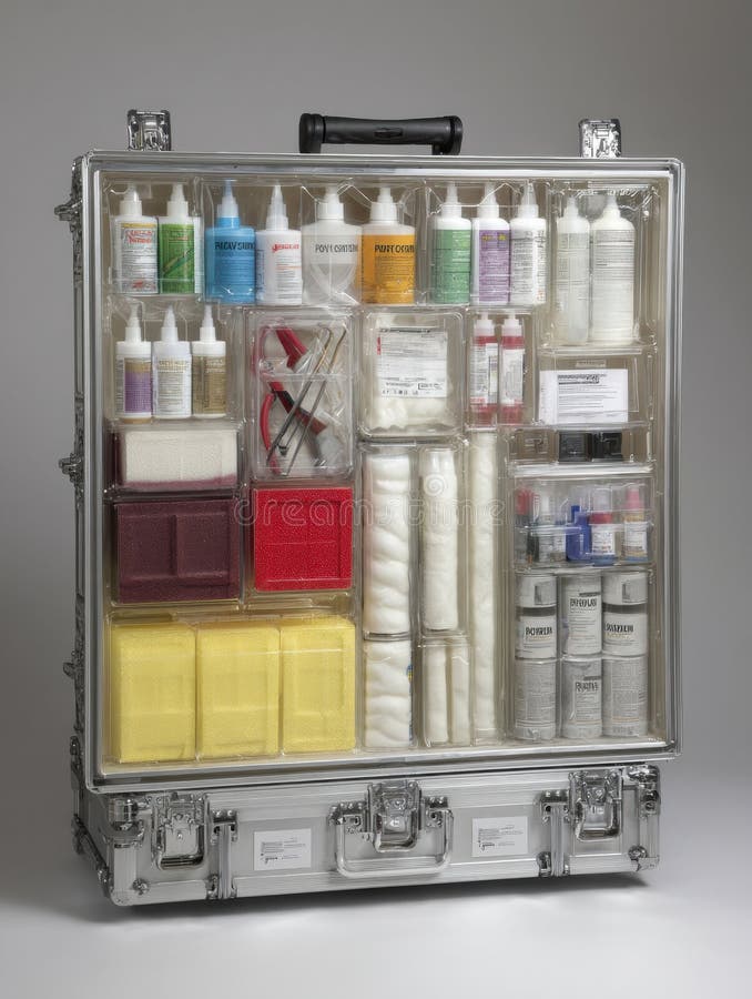 Polyurethane Spray Foam Kit Displayed in Clear Case for Home Insulation ...