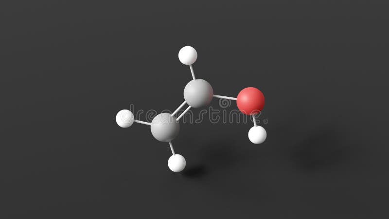 Polyvinyl Alcohol Molecular Structure, E1203, Ball and Stick 3d Model ...