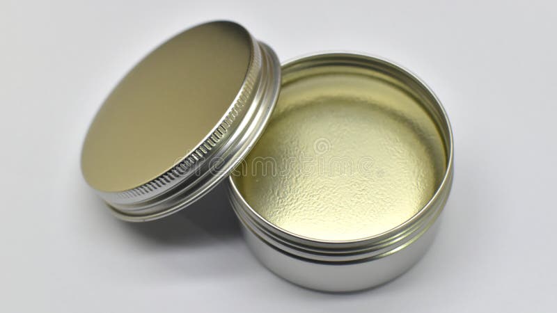 Pomade - Silver Aluminium Tin Can Packaging Stock Photo - Image of ...