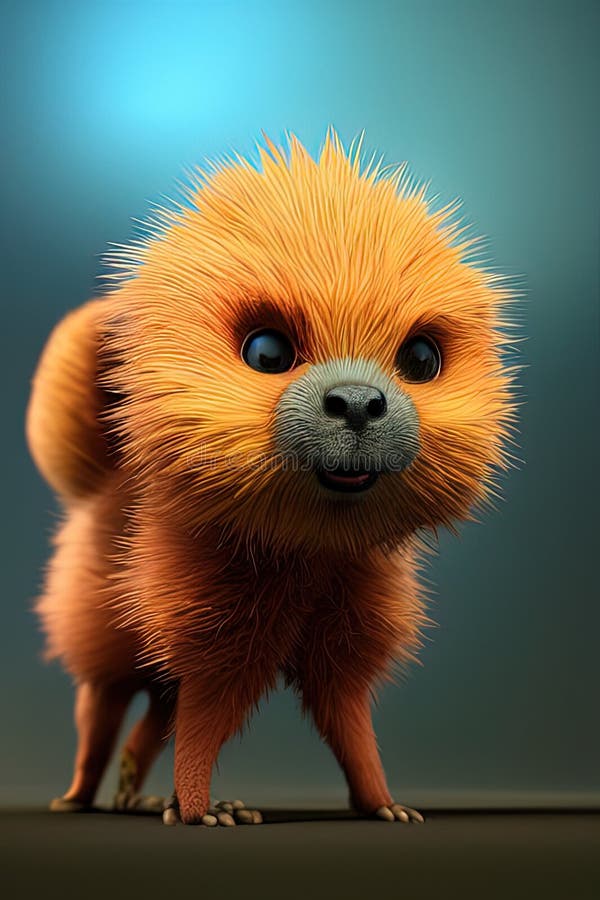 Pomapoo Animal. AI Generated. Stock Illustration - Illustration of shot ...