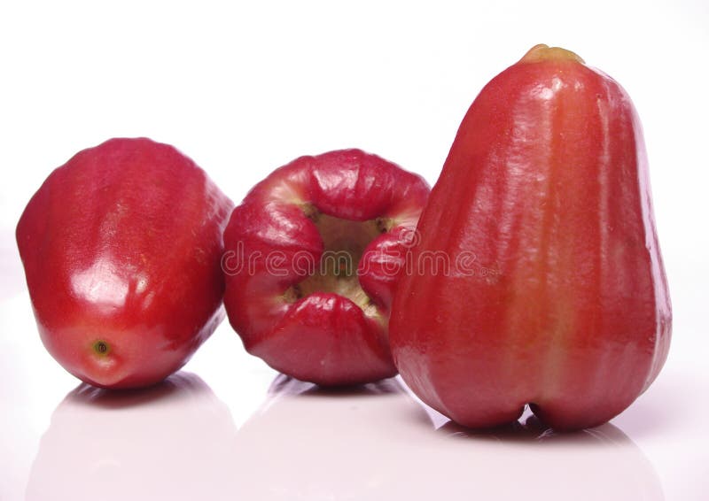 Pomarrosa foto de archivo. Imagen de rojo, dulce, agua - 9985896