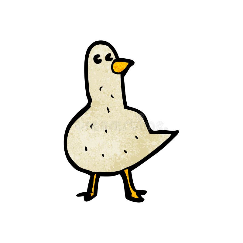 Pombo Dos Desenhos Animados Ilustração do Vetor - Ilustração de retro ...