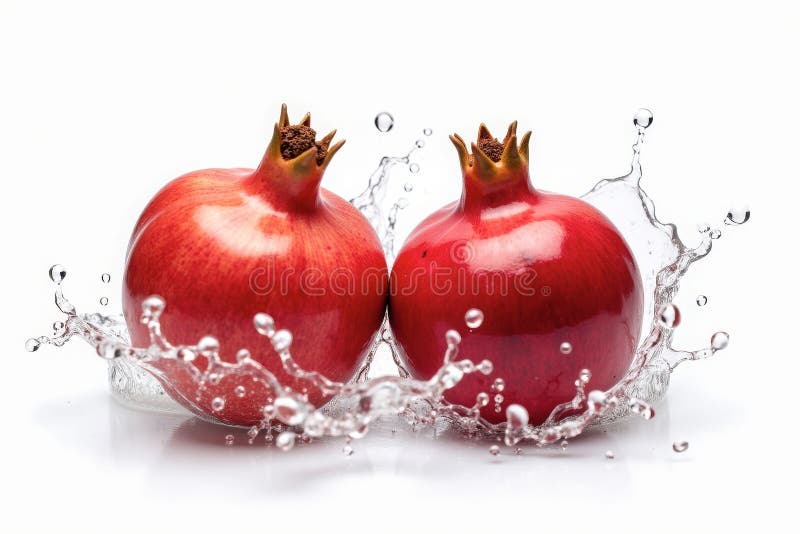 Pomegranate Bursting with Juicy Red Seeds Stock Illustration ...