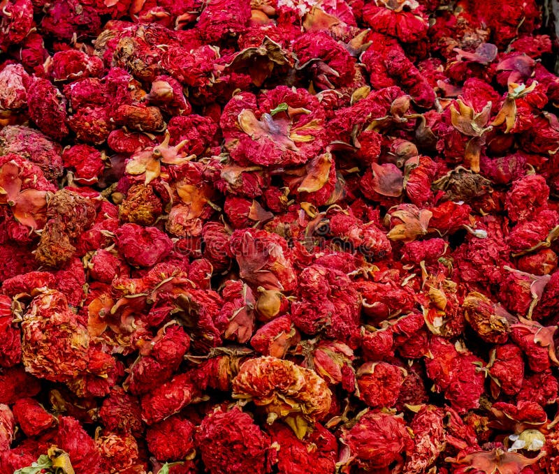 Pomegranate Flower Tea on the Market Stock Image - Image of flavor ...