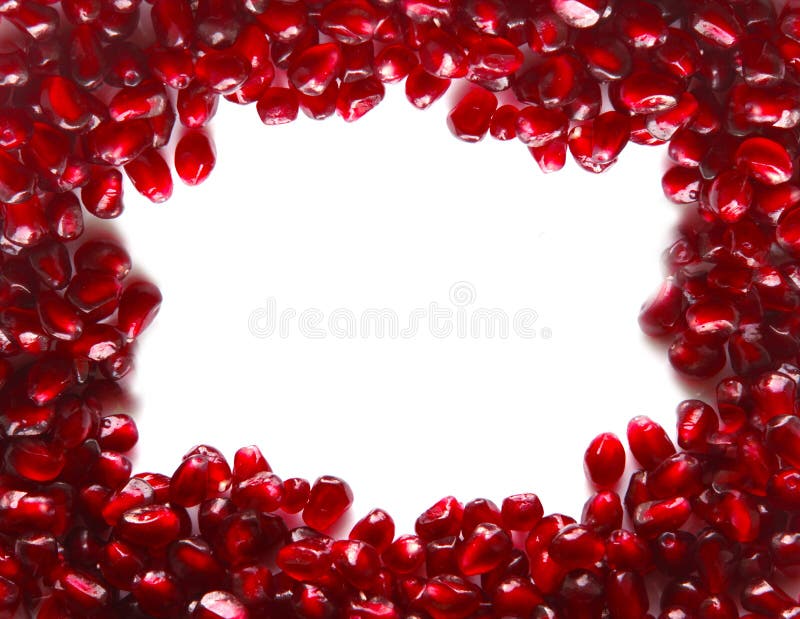 Pomegranate frame stock image. Image of macro, pink, dieting - 13026043