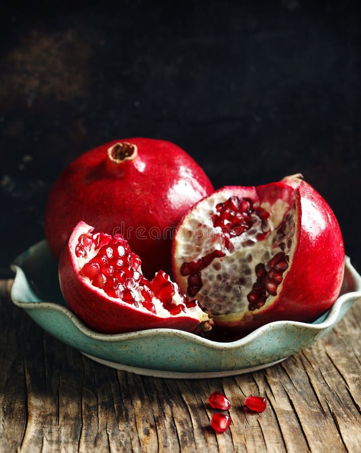 Pomegranate fruit stock image. Image of sour, horizontal - 63032639