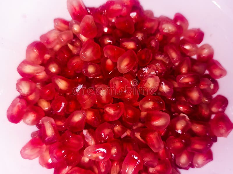 Pomegranate fruit granules stock image. Image of purple - 259647161