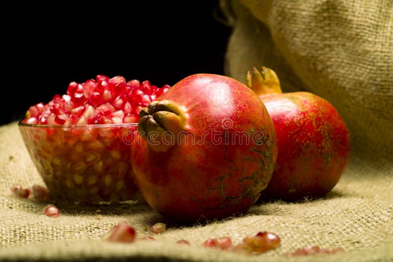 Pomegranate - Punica Granatum, Called Anar or Dalim or Bedana Fruit ...