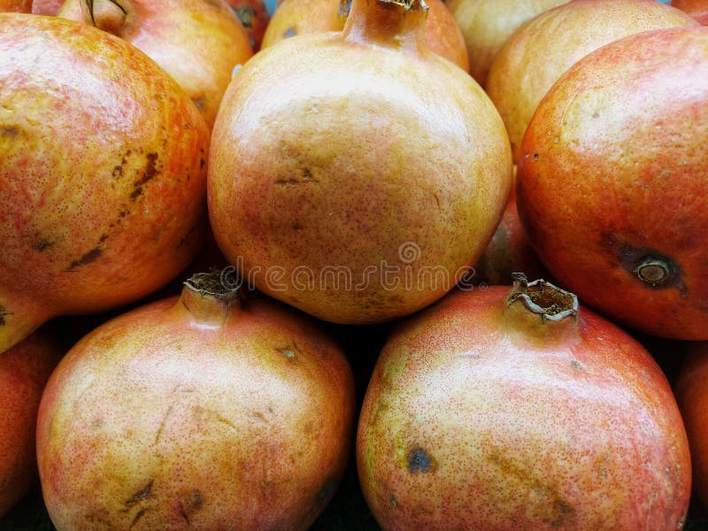 Pomegranate with Small Seeds, Healthy and Nutritious Stock Photo ...