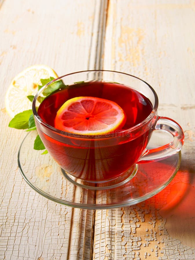 Pomegranate Tea with Lemon. Stock Photo - Image of healthy, mint: 34216280