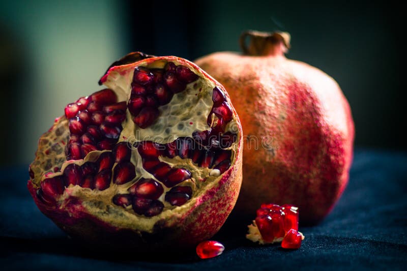 Pomegranates stock photo. Image of fresh, light, life - 47032482