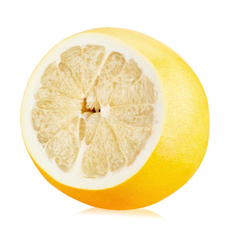 Pomelo Citrus Fruit on White Background, Pomelo Isolated on White ...