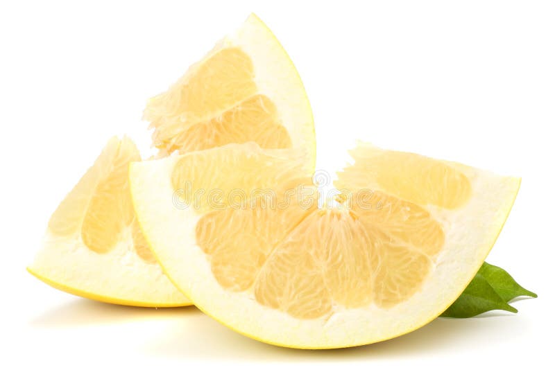 Pomelo Fruit Isolated on White Background Stock Photo - Image of ...