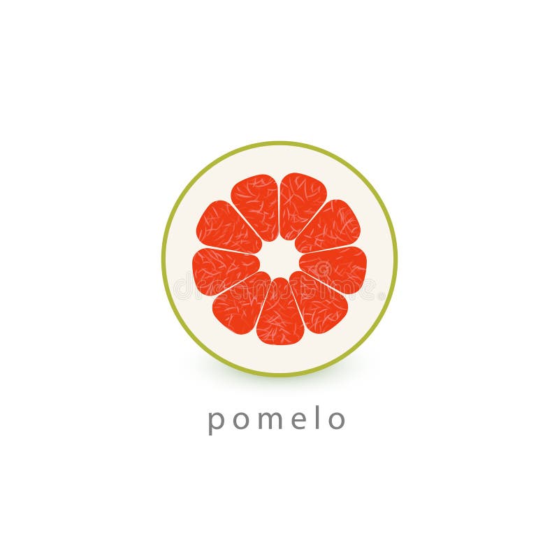 Pomelo Simple Icon. Vegan Logo Template. Minimalism Style Vector ... Pomelo Simple Icon. Vegan Logo Template. Minimalism Style Vector ...