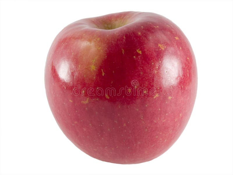 Pomme Rouge De Fuji D'isolement Photo stock - Image du pomme, fuji ...
